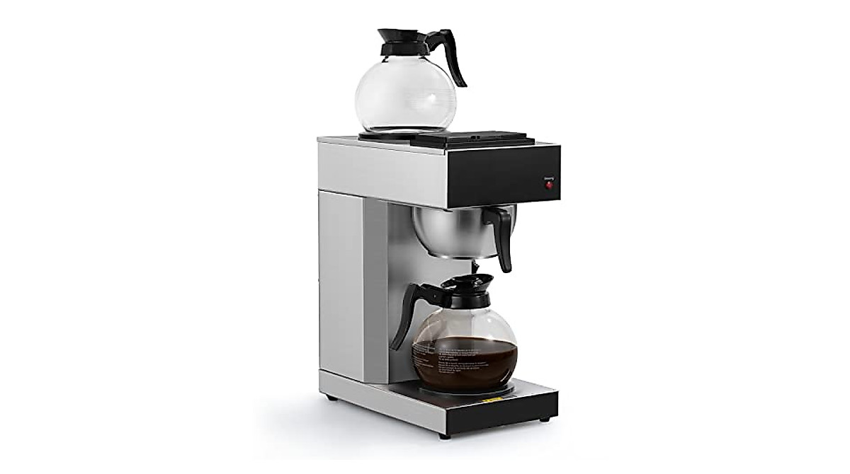 SYBO 12-Cup Commercial Coffee Maker - Fast, Reliable & Stainless Steel