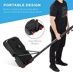 Best Choice Products Kids Height-Adjustable Basketball Hoop System, Portable Game w/Wheels, Fillable Base, 70.5in to 82.3in Height - Clear