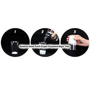 Science Educational Products - Superabsorbent Diaper Polymer 1 Lb Sodium Polyacrylate - One Pound of the Superabsorbent Polymer Model: