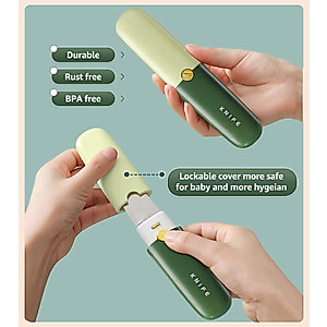 YONOVO Travel Pocket Paring Knife Fruit Knife Peeling Vegetable Peeler Multi Function Small Portable Stainless Steel Pocket Knife for Travel, Camping, Kitchen