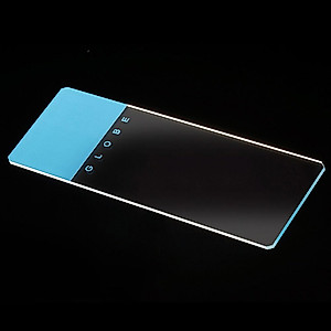Globe Scientific 1324B Glass Microscope Slide, 25 x 75mm Size, Ground Edges with Safety Corners, Blue Frosted (1,440 slides)