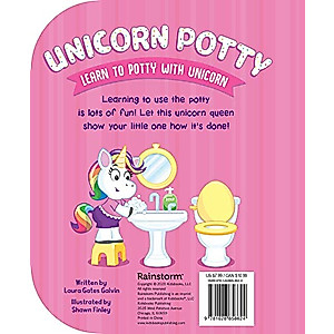 Unicorn Potty: Learn to Potty with Unicorn - Easy-to-Follow Step-by-Step Board Book, Make Potty Training Joyful and Magical! Encouraged for Children Ages 2 and Up (Potty Board Books)
