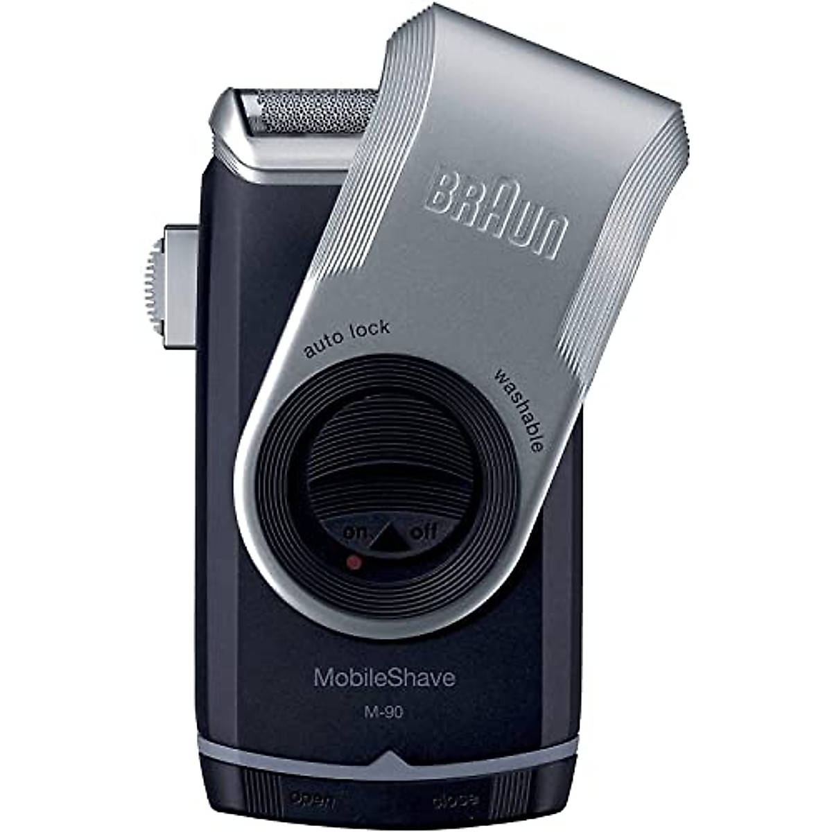Braun Pocket M90 Rasierer Stainless Steel Battery Powered Shaver