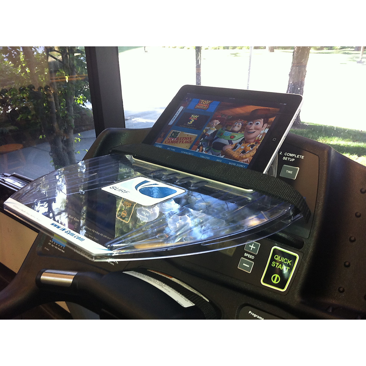 SurfShelf Desk for Treadmill, Bike, and Elliptical: Laptop and Tablet Holder