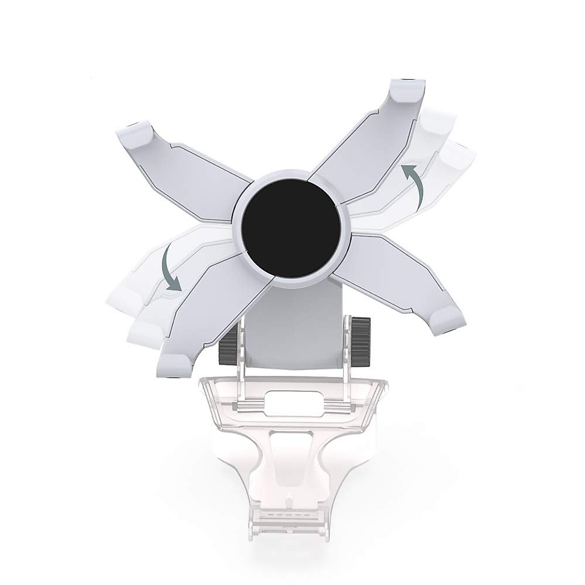 ECHZOVE PS5 Controller Phone Clip, PS5 Controller Mobile Phone Mount Adjustable Phone Holder Clamp for PS5 Controllers - White