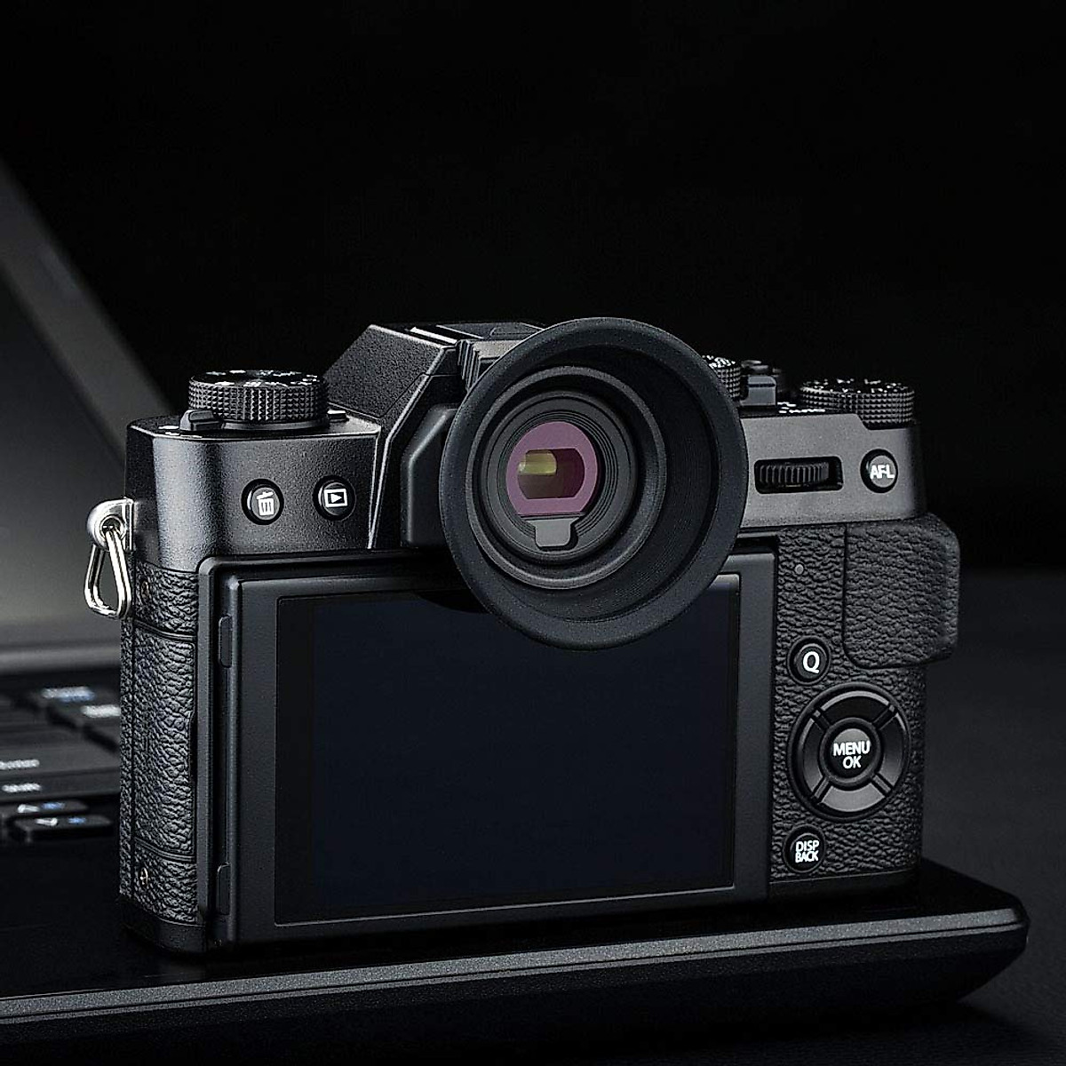 Soft Silicon Camera Viewfinder Eyecup Eyepiece Eyeshade for Fujifilm Fuji X-T30II X-T30 II X-T20 X-T10 Eye Cup Protector Cushion (Hot Shoe Mount Installation)