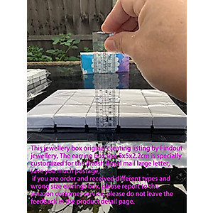 15pcs carboard jewellery gift boxes, earring boxes Necklace Ring mixed Boxes Jewelry Storage Gift Packaging Box for Anniversary Wedding Birthday Christmas gift box (white earrings box)