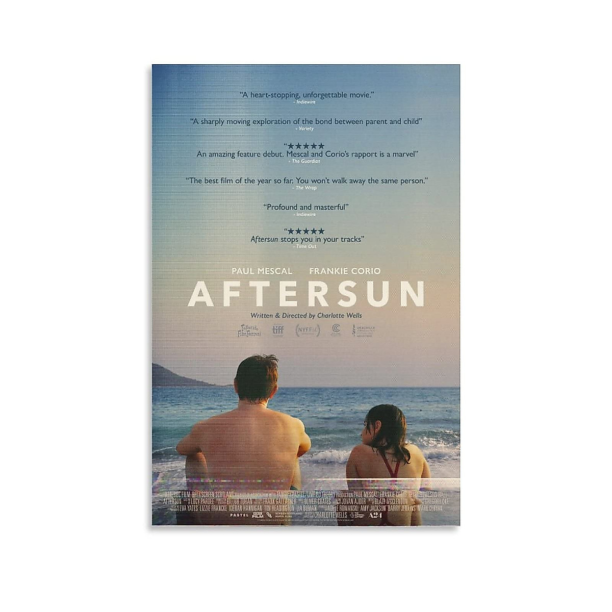 Movie Poster Canvas Wall Art Film Poster Aftersun Room Decor Home Decor 08x12inch(20x30cm) Unframe-Style