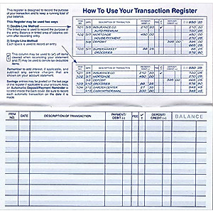 18 Pack Check Registers for Personal Checkbook, 23-24-25 Calendars, Transaction Register and Ledgers