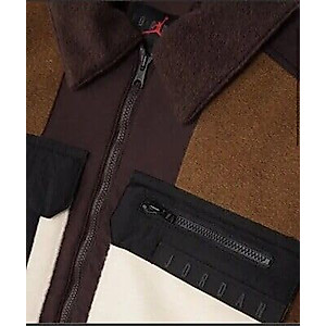 Jordan WOMEN'S COZY GIRL JACKET, PECAN/BROWN BASALT/BLACK/BROWN BASALT, MEDIUM