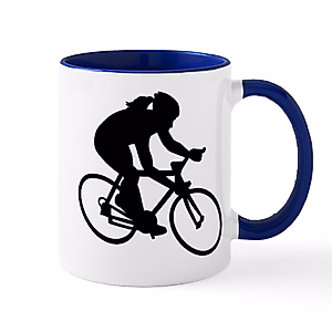 CafePress Cycling Woman Girl Ceramic Mug Ceramic Coffee Mug, Tea Cup 11 oz