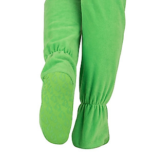 Footed Pajamas - Emerald Green Infant Hoodie Fleece One Piece - Infant - Medium (Fits 3-6mos.)