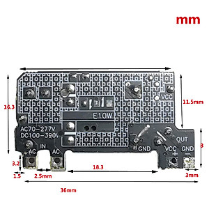 Delinx 2Pcs AC DC Converter Module Universal 110V 120V 220V 230V to DC 5V 12V Isolated Switching Power Supply Board (DC 5V 2A Version)