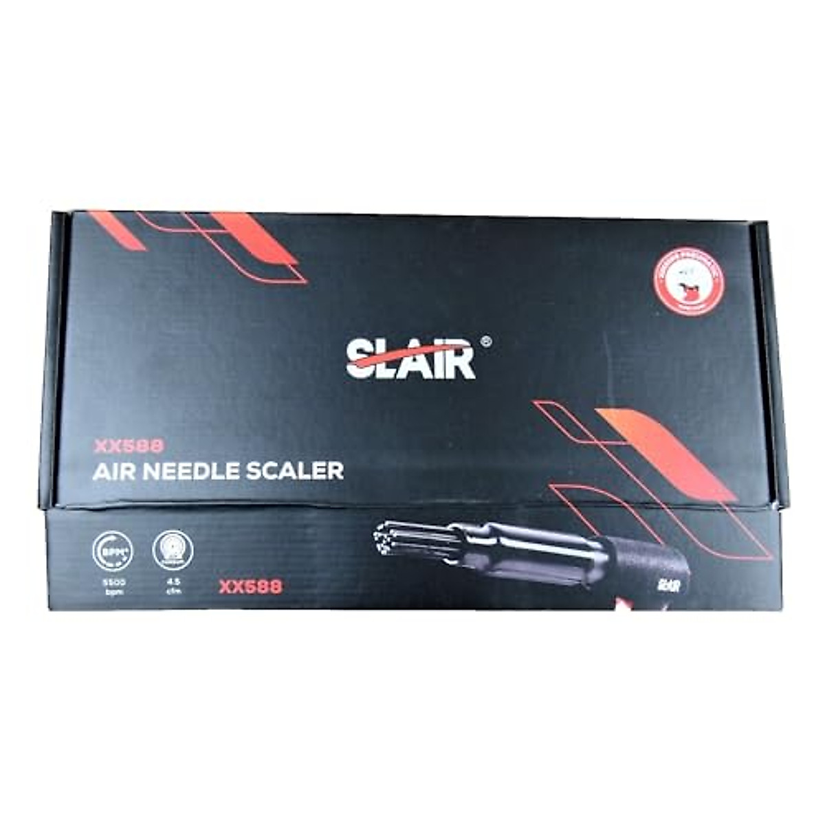 2 in 1 Pistol Air Pneumatic Needle Scaler Hammer Chisel 5000BPM 19 Needles 5 Chisels Remove Paint Rust Welding xx588