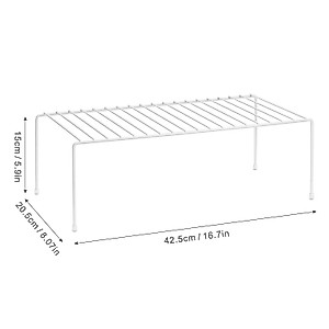 ASTOTSELL Kitchen Cupboard Organiser [2 Pack], Kitchen Cupboard Storage Shelf Rack
