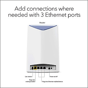 NETGEAR Orbi Pro Tri-Band WiFi Router for Business with 3Gbps speed (SRR60) | 1 router covers up to 2,500 sq. ft. | Expandable as your business grows | Insight Cloud Management (Renewed)