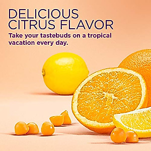 Nature's Bounty Hair, Skin & Nails with Biotin and Collagen, Citrus-Flavored Gummies Vitamin Supplement, Supports Hair, Skin, and Nail Health for Women, 2500 mcg, 80 Count