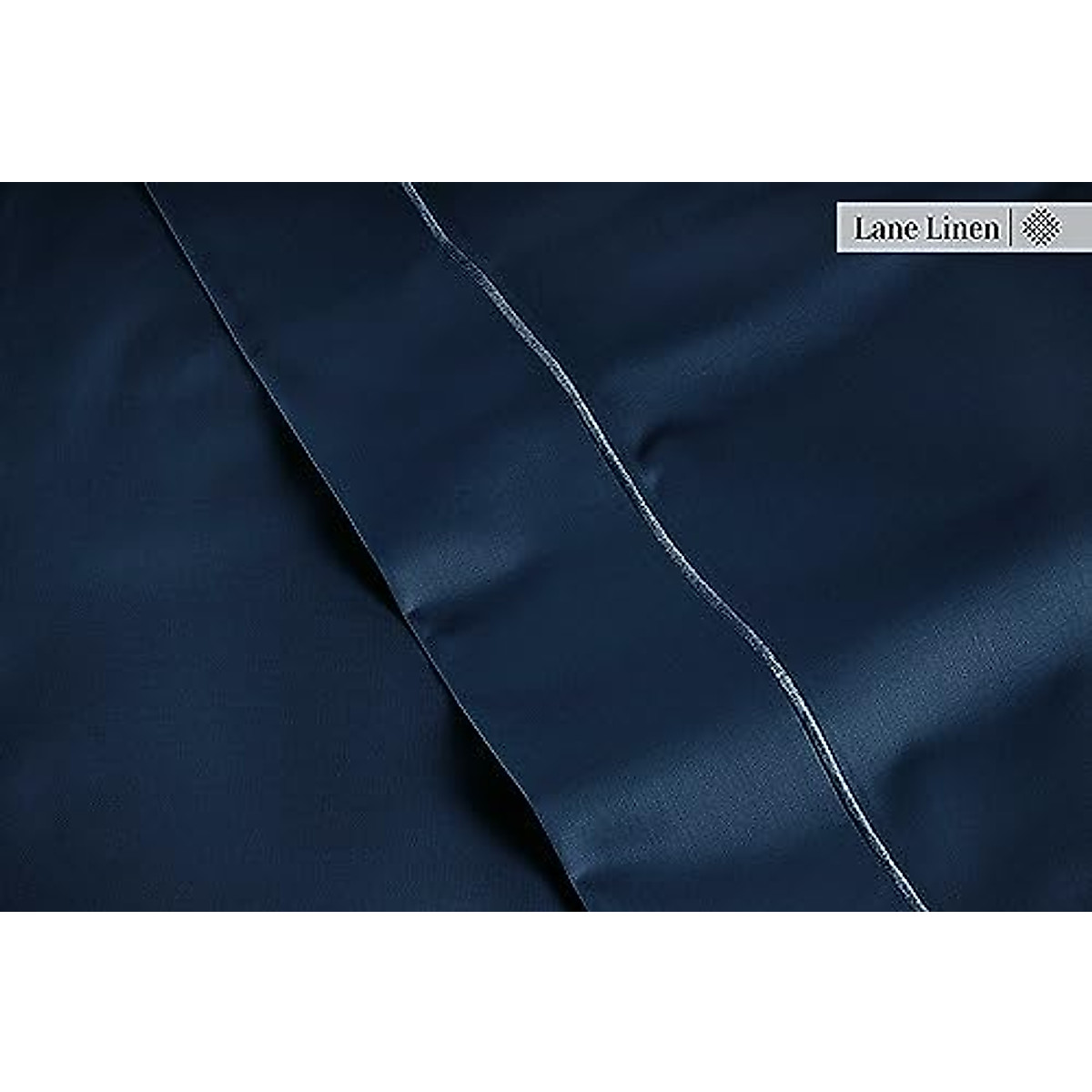 LANE LINEN 100% Egyptian Cotton Bed Sheets - 1000 Thread Count 4-Piece King Sheets Set, Long Staple Cotton Bedding Sheets, Sateen Weave, Luxury Hotel Sheets, Fits Upto 16" Mattress - Estate Blue