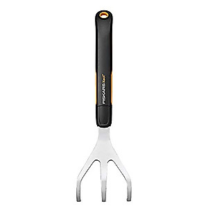 Fiskars 315510-1001 Xact Hand Garden Cultivator, Black/Slivler