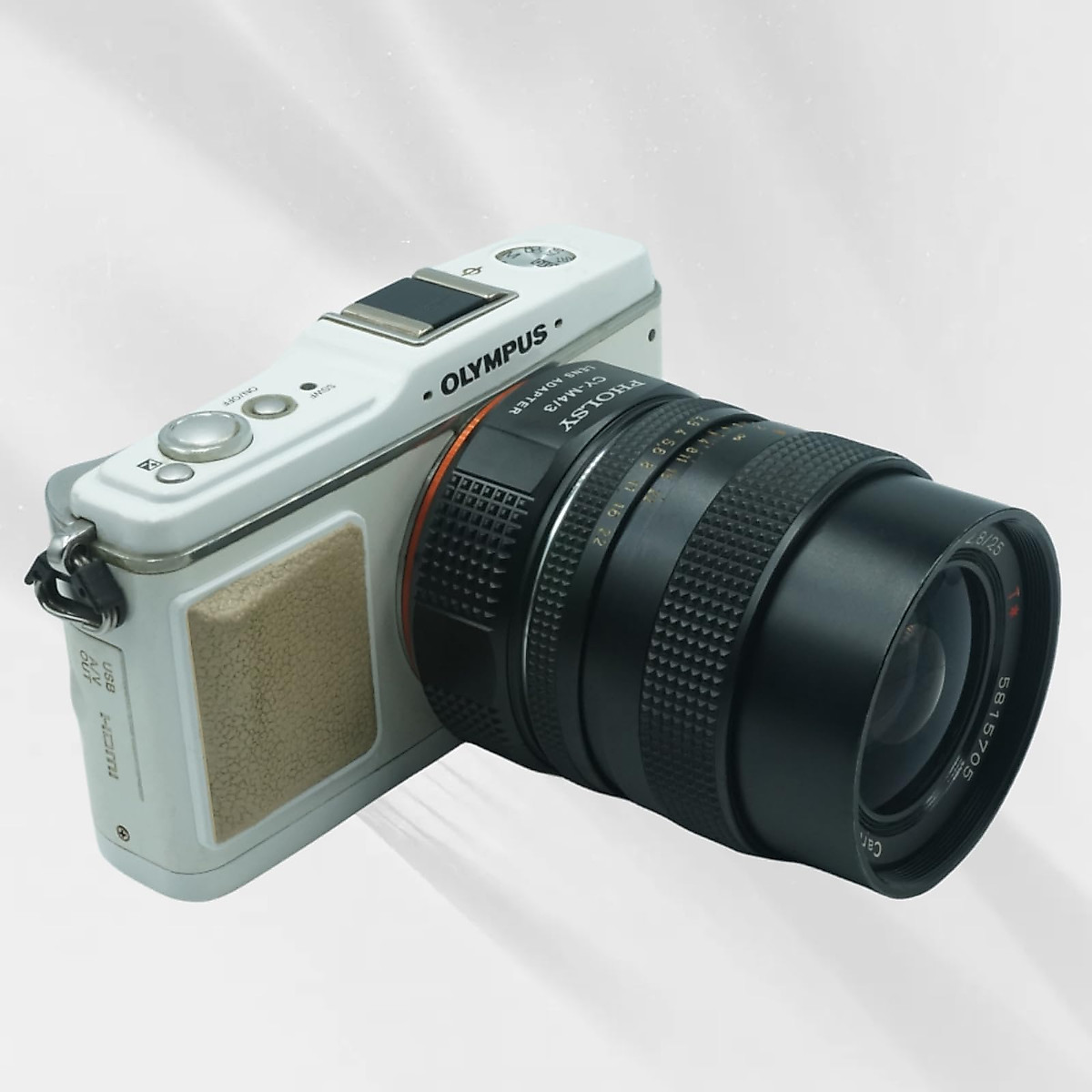 PHOLSY Lens Mount Adapter CY to MFT Compatible with Contax/Yashica CY Mount Lens to Micro Four Thirds (M4/3 Micro 4/3) Mount Camera Body Compatible with Olympus Panasonic Lumix Cameras CY to M4/3