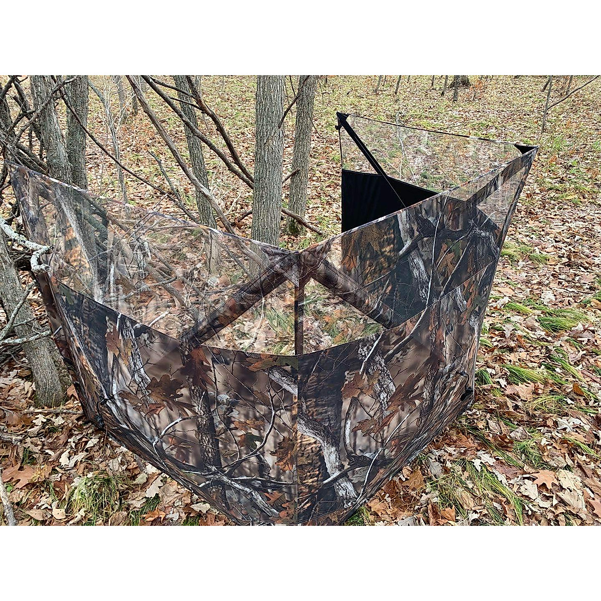 THUNDERBAY Portable Quick Setup Lightweight Camouflage Pop Up 3-Sided Ground Hunting Blind