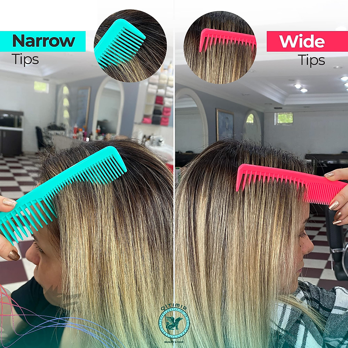 QITIMIR Comb, Hair Comb Men, Hair Combs for Women, Mens Comb, Parting Comb, Combs for Men, Peine, Mens Combs for Hair, Fine Tooth Comb