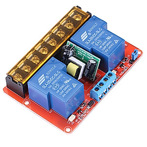 AC100V-250V 30A High Power 2-Channel Relay High Current DC5V High-Low Level Trigger Switch Module for