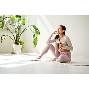 Stanley Quencher H2.0 Tumbler with Handle and Straw 30 oz | Flowstate 3-Position Lid | Cup Holder Compatible for Travel | Insulated Stainless Steel Cup | BPA-Free | Almond Rose