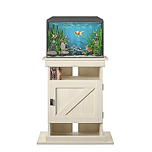Flipper Farmington Aquarium Stand, Ivory Oak