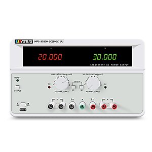 DC Power Supply Variable 30V 20A, Single Channel Linear Bench DC Power Supply High Precision with Voltage Compensation, Adjustable Power Supply with 3 Interface USB/RS232/RS485(MPS-3020H-1C)