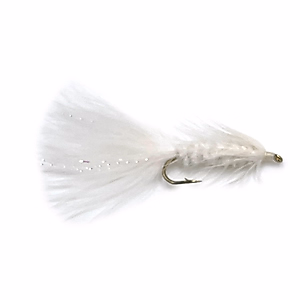 Feeder Creek Fly Fishing Flies Woolly Bugger Flies for Fly Fishing | Trout Flies and Bass Flies | 12pc Fly Fishing Lures Streamer Flies (8, White)