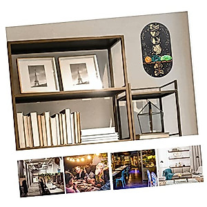 Amosfun 4 pcs Oil Supplies Bed Divination Wiccan Decorative Mount Room Decoration Phrase for Stone Crystals Stones Altar Phase Organizer Gems Wall Delicate Rustic Living Shelf Shelves