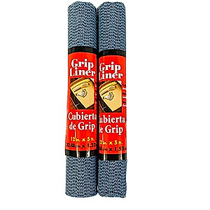 Foam Mesh Grip Shelf/Drawer Liner Mat Glass Mat or Rug Pad Liner Cut to Size 2-Pack, Choose Your Color (White)