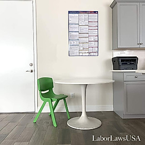 2023 Florida State and Federal Combo Complete All-in-One Labor Law Poster - OSHA Compliant - 26"x39" Waterproof UV Coated