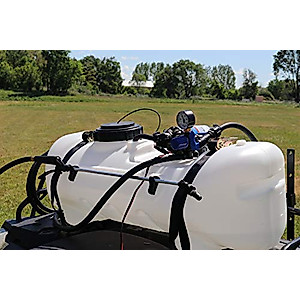 Master Manufacturing SAO-11-015A-MM 15 Gallon ATV Broadcast & Spot Sprayer-Everflo 2.2 GPM, White & Black