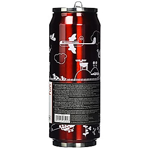 IBILI Thermos can Eco 500 ml of Stainless Steel, Red/Silver, 7 x 7 x 20 cm