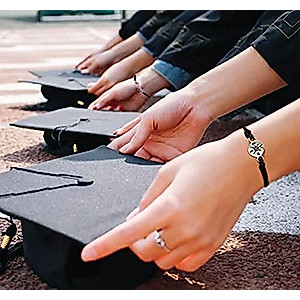 RZKING Graduation Gifts for Her Compass Bracelet Class of 2024 College Graduation Presents for Classmates Bestie Sister (Going Places: Compass)