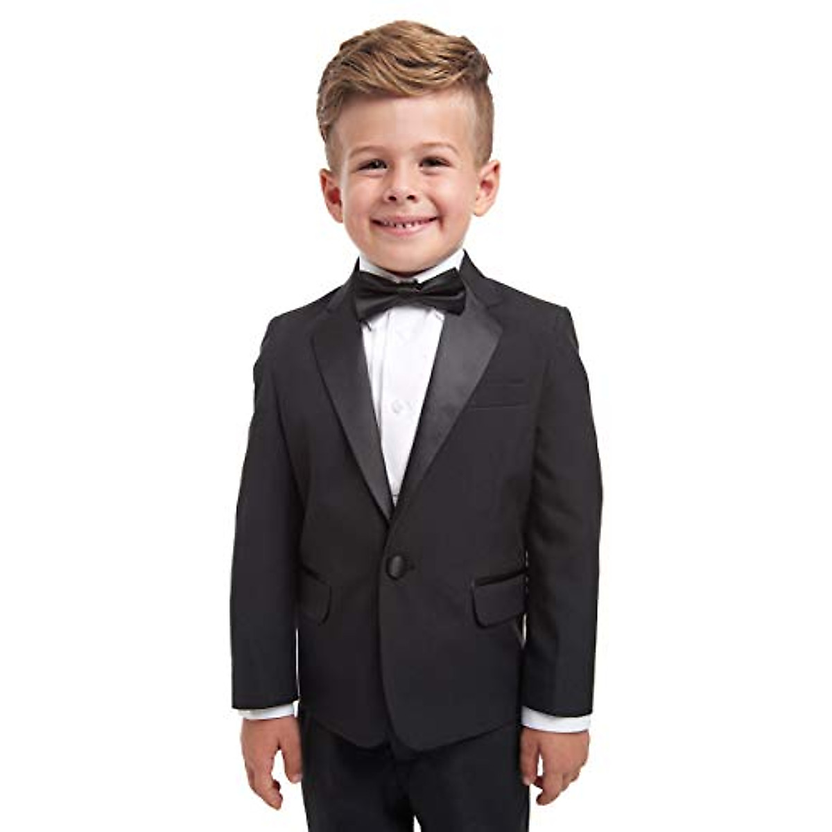 Nautica baby boys 4-piece With Dress Shirt, Bow Tie, Jacket, and Pants Tuxedo, Black, 18 Months US