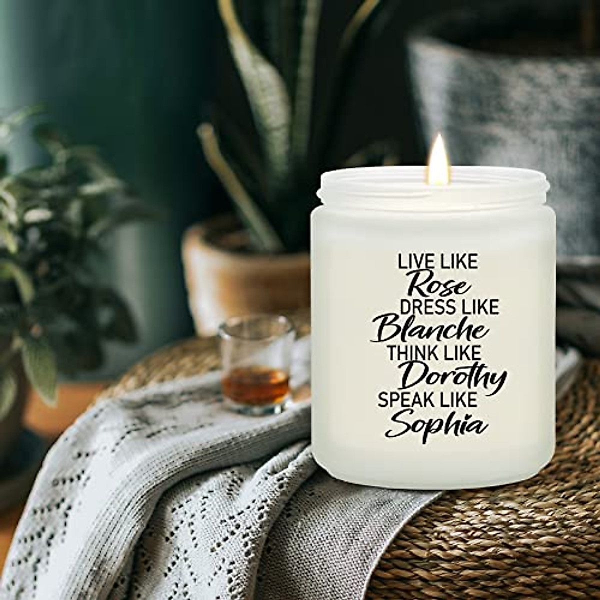 Maybeone Golden Girls Gifts for Women - Lavender Scented Candle Gifts for Women - The Golden Girls Merchandise Gifts - Birthday Gifts for Best Friend, BFF, Sisters