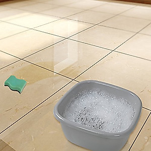 Begale 4-Pack 12 Quart Wash Basin, Dish Bin, Gray