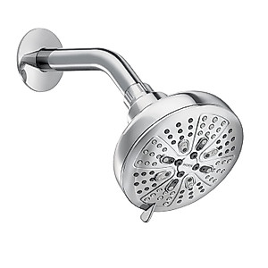 Moen Chrome Hydro Energetix Eight-Function Showerhead with Standard 5" Diameter Spray Head, 200W0