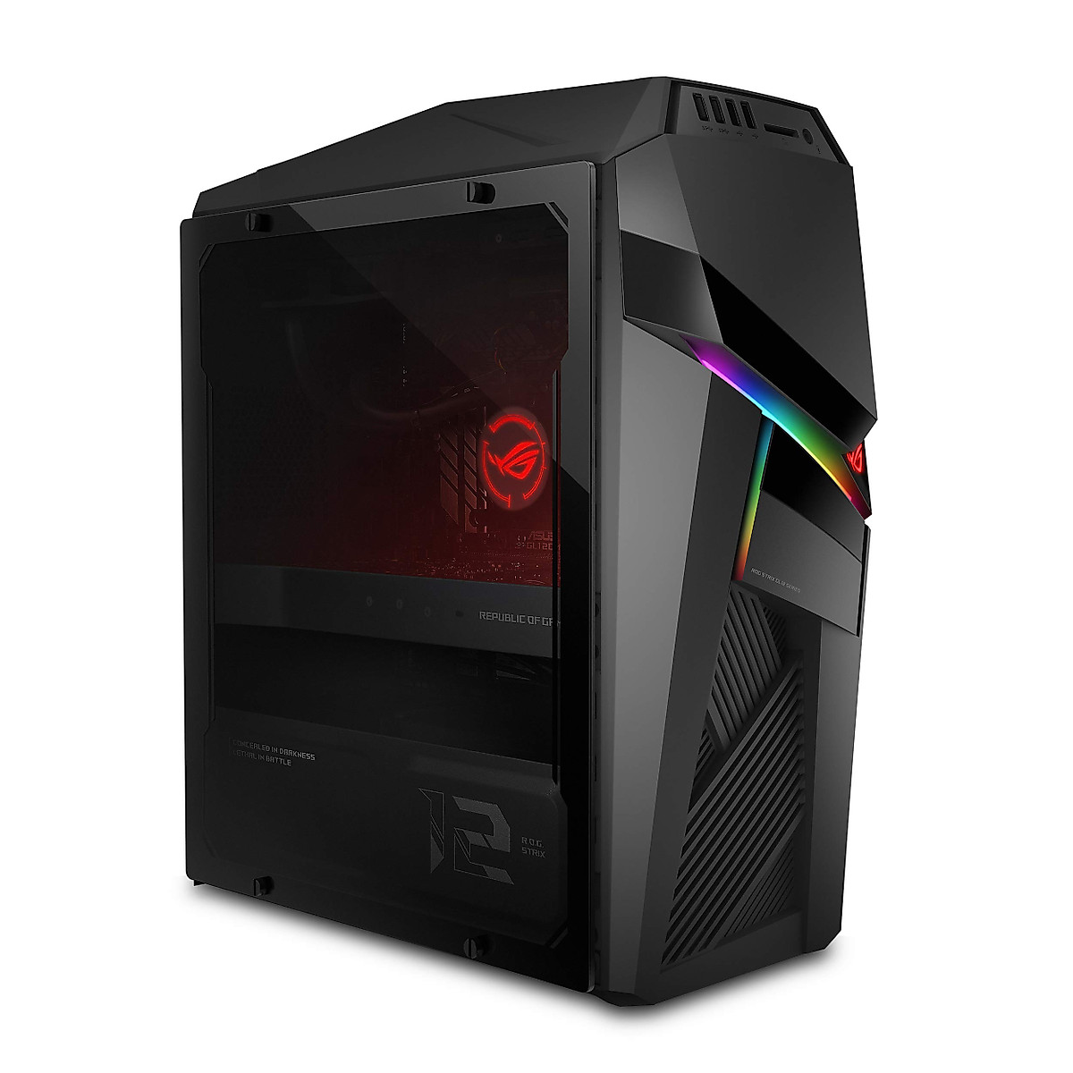ROG Strix GL12 Gaming Desktop, Overclocked 9th Gen Intel Core i7-9700K, NVIDIA GeForce RTX 2080 8GB, 16GB DDR4 RAM, 512GB SSD + 1TB HDD, Windows 10 - GL12CX-DS781