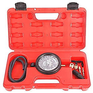 KUNTEC Car Fuel Pump and Vacuum Pressure Gauge Leak Kit Carburetor Pressure Diagnostics