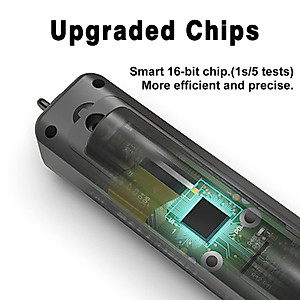 Non-Contact Voltage Tester Pen Integrated Infrared Thermometer for Huge EBTN LCD Screen and Digital Display, Electrical AC Detector with Flashlight Buzzer for Live Wire Outlet Measuring