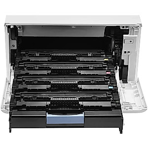HP Laserjet Pro M479fdw All-in-One Wireless Color Laser Printer, White - Print Scan Copy Fax - 28 ppm, 600x600 dpi, 50-Sheet ADF, Auto Duplex Printing, Ethernet, Cbmou Printer＿Cable