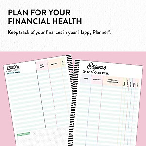 me & my BIG ideas Budget Extension Pack - The Happy Planner Scrapbooking Supplies - 6 Month Expense Tracker - Bill Pay Checklists & Budget Sheets - Stickers & Dividers for Budgeting - Classic Size
