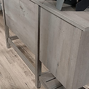 Sauder Cottage Road Pedestal Desk with Storage, Mystic Oak Finish