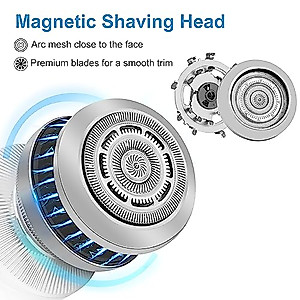 Ufree Mini Shaver Travel Razor, Pocket Portable Electric Shaves for Men Face, Mini Electric Razor for Men, IPX7 Waterproof Rotary Shaver Razor, Beard Trimmer for Men, Mens Grooming Kit, Gifts for Men