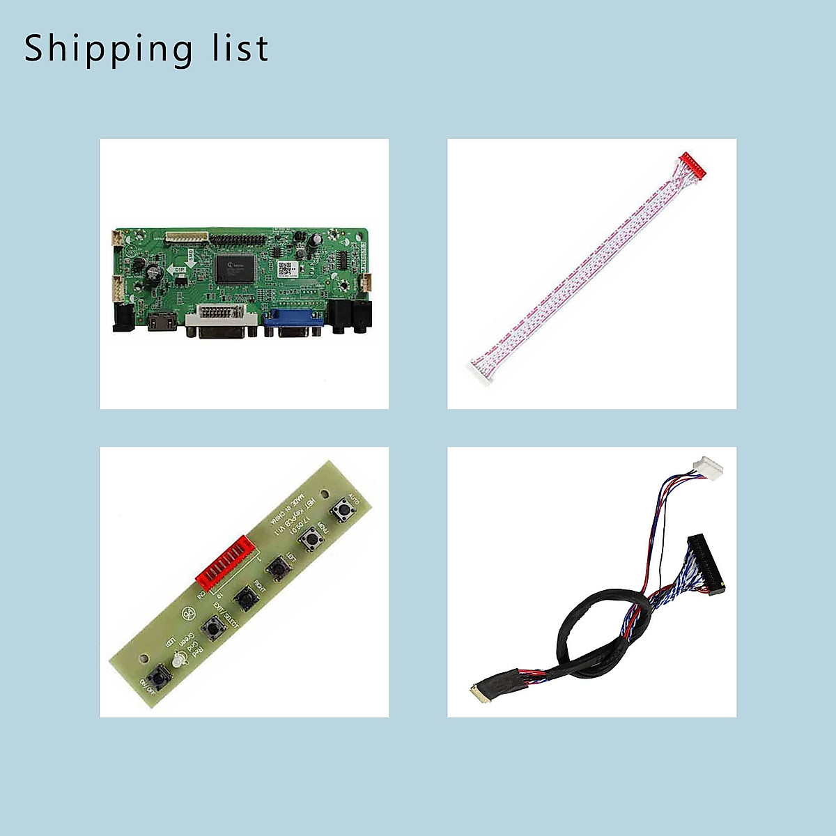 HDMI LVDs Controller Board 40pin for 17.3" 14" 1600x900 LP173WD1 N173FGE-L23 B173RW01 LTN173KT01 LTN173KT02 B140RTN02 N140O6 B140RW02 N140FGE-L31 WLED LCD Screen