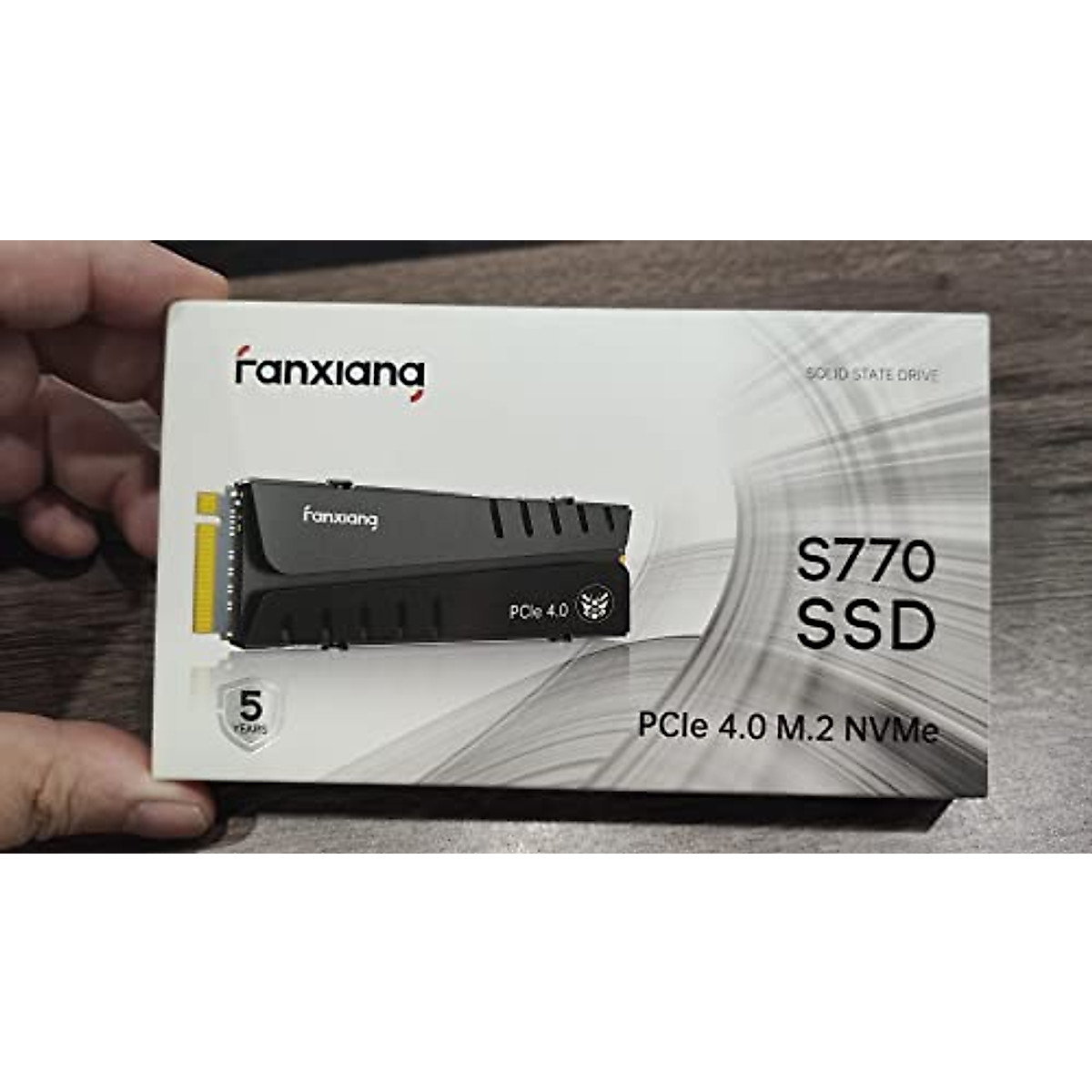 fanxiang S770 2TB PCIe 4.0 NVMe SSD M.2 2280 Internal Solid State Drive, Configure DRAM Cache, with Heatsink, Up to 7300MB/s, Perfectly Compatible with PS5